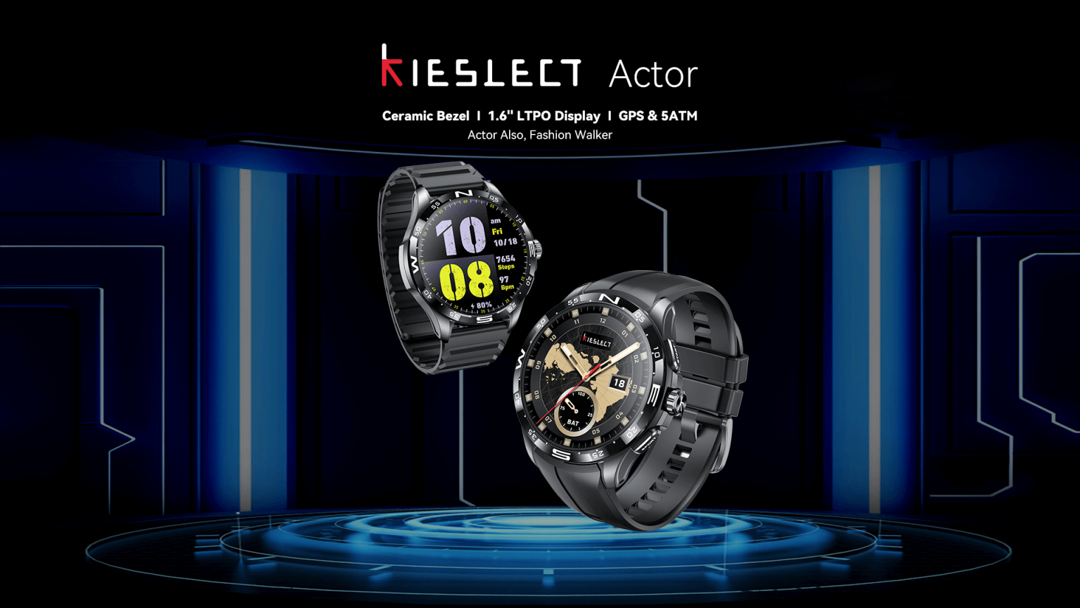 Introducing Kieslect Actor: An Unparalleled Flagship Smartwatch with Stunning Ceramic Bezel ...