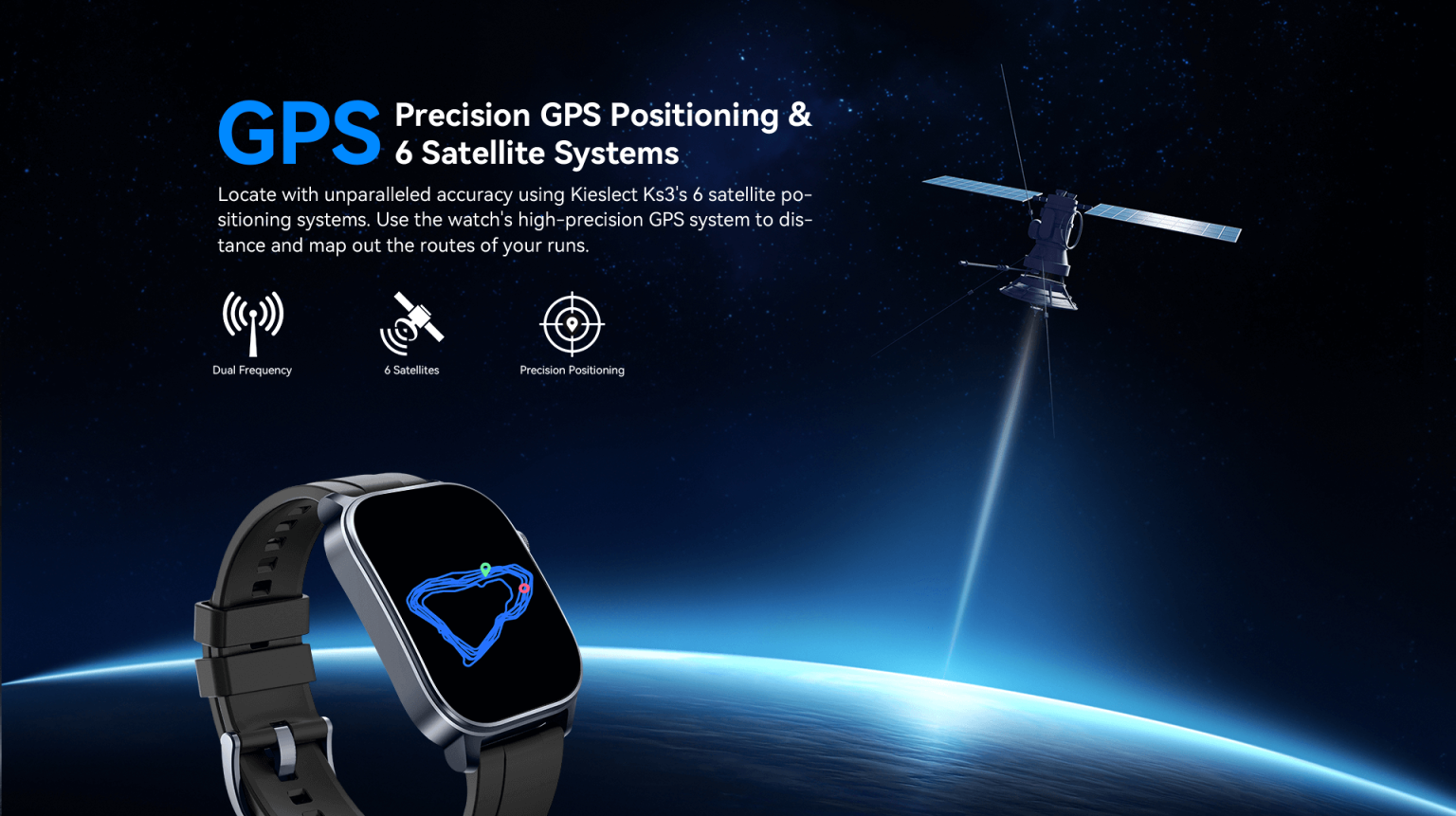 Kieslect Calling Watch Ks3 – Fashion Sports Smartwatch with GPS - Kieslect