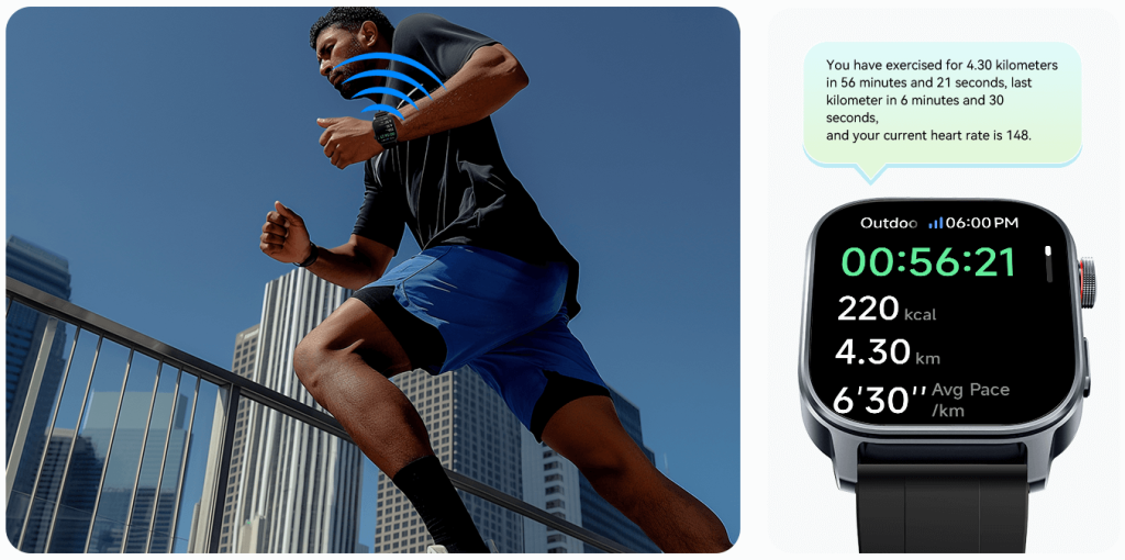 Kieslect Calling Watch Ks3 – Fashion Sports Smartwatch with GPS - Kieslect